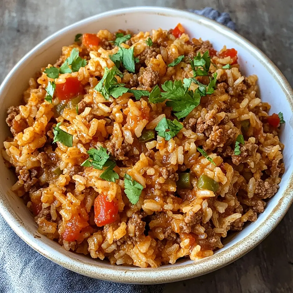 Crockpot Ground Beef Spanish Rice recipe - Cookleez